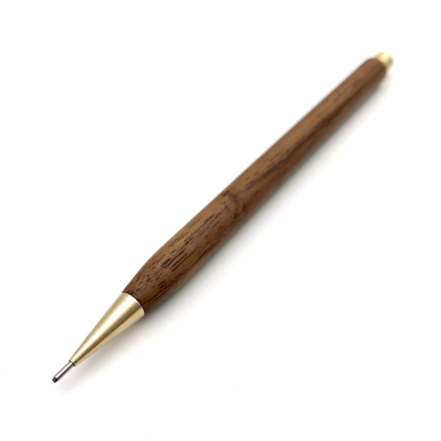 Handmade Walnut and Brass Mechanical Pencil - Nicholas Hemingway ...